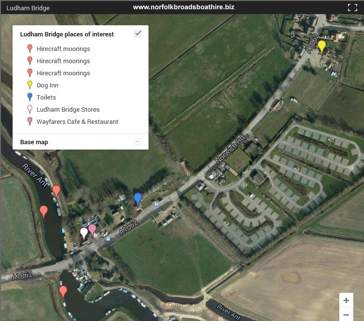 Map of Ludham Bridge