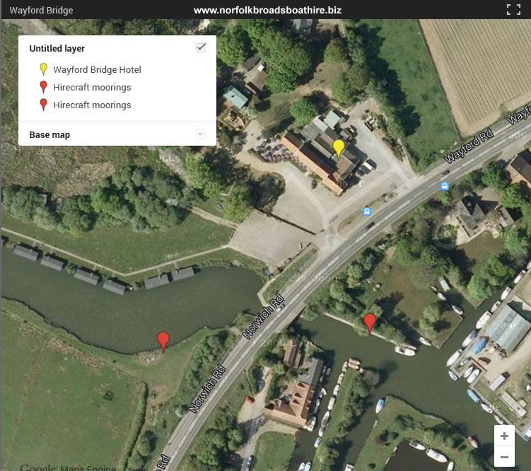 Map of Wayford Bridge