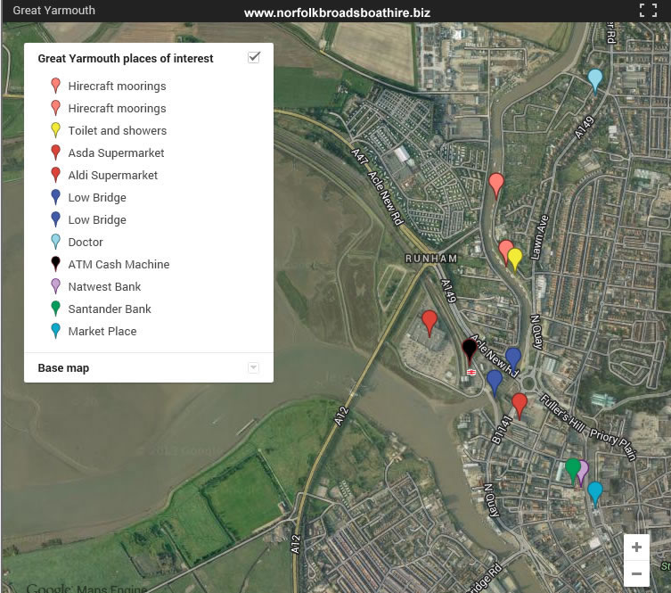 Map of Great Yarmouth
