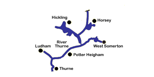Map of Horsey Mere
