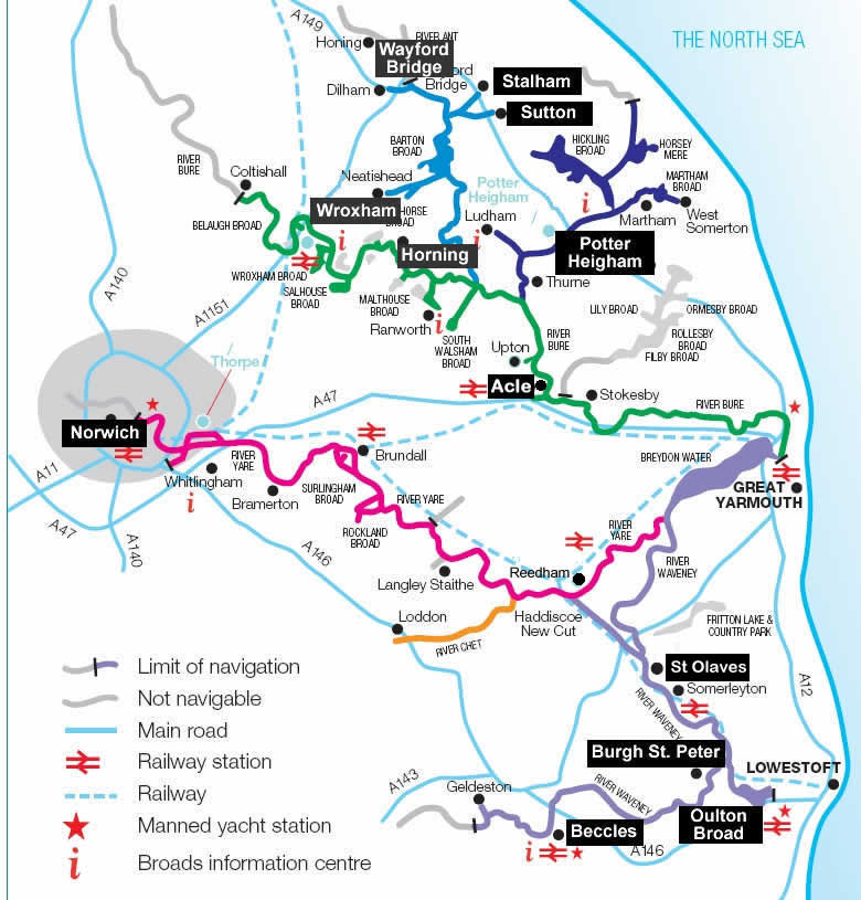 Norfolk Broads hourly and day boat hire