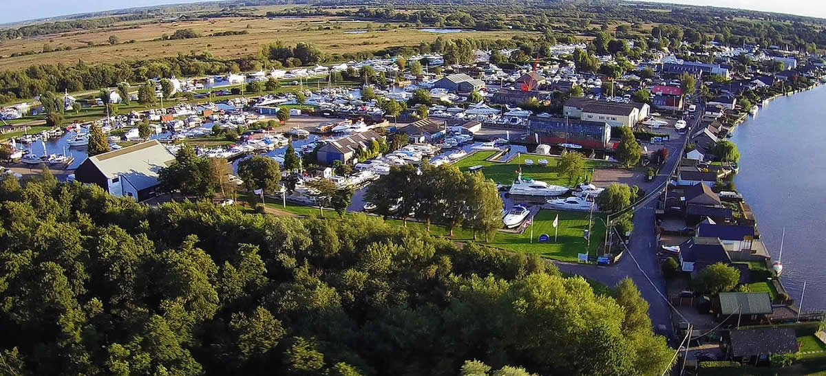 Norfolk Broads Boat Hire map of Brundall