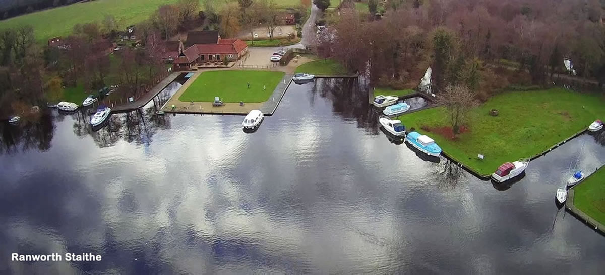 Norfolk Broads Boat Hire map of Ranworth